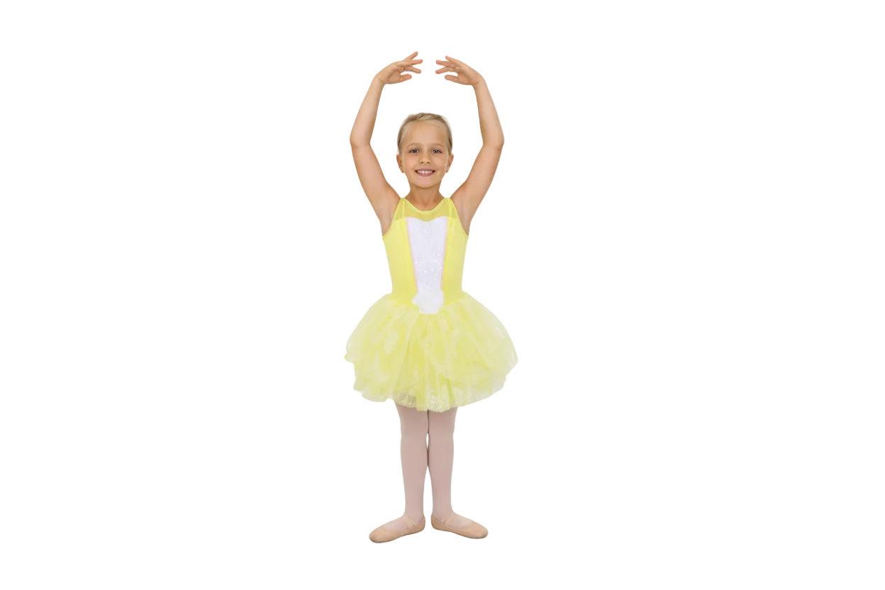 Yellow Floral Sparkle Tutu – The Dance Spot