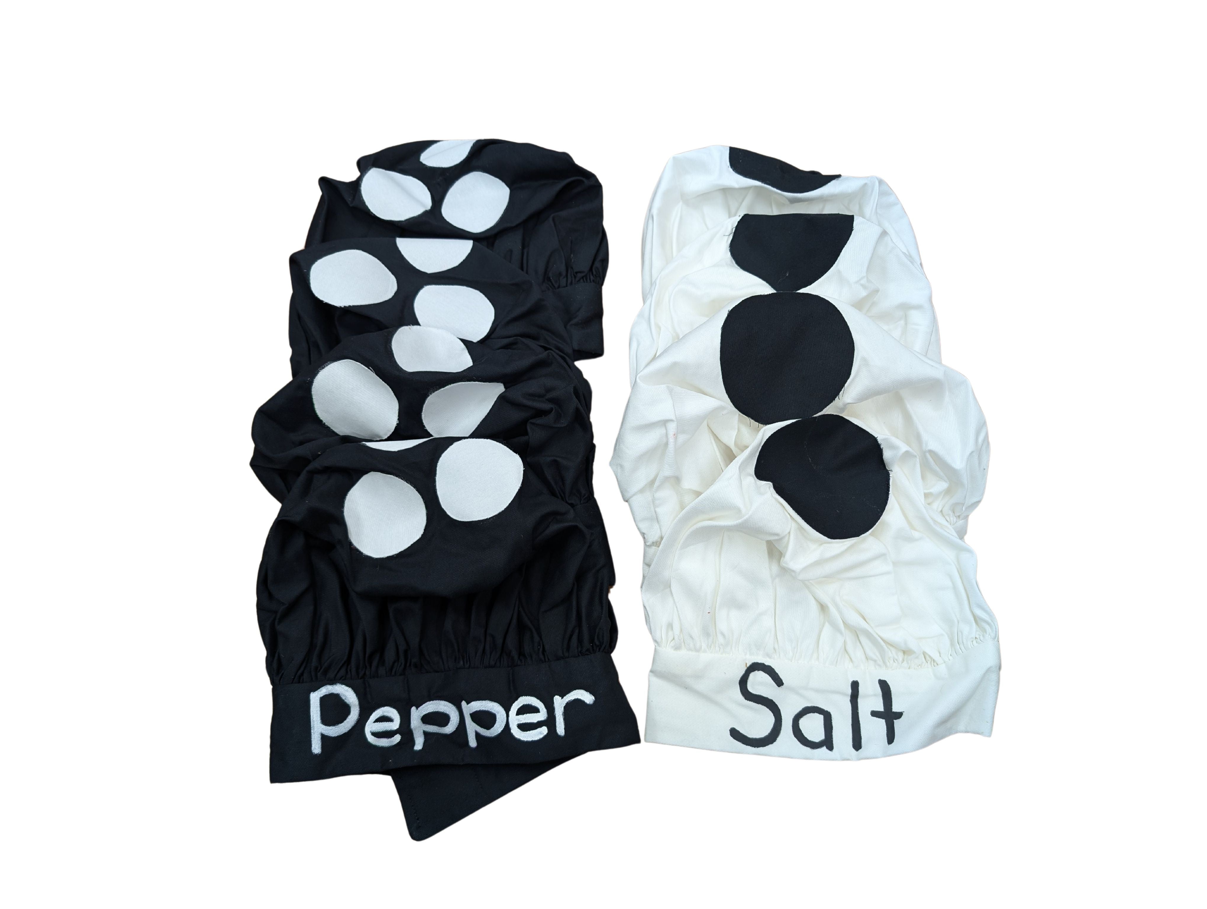 Salt and Pepper Chefs Hats – The Dance Spot