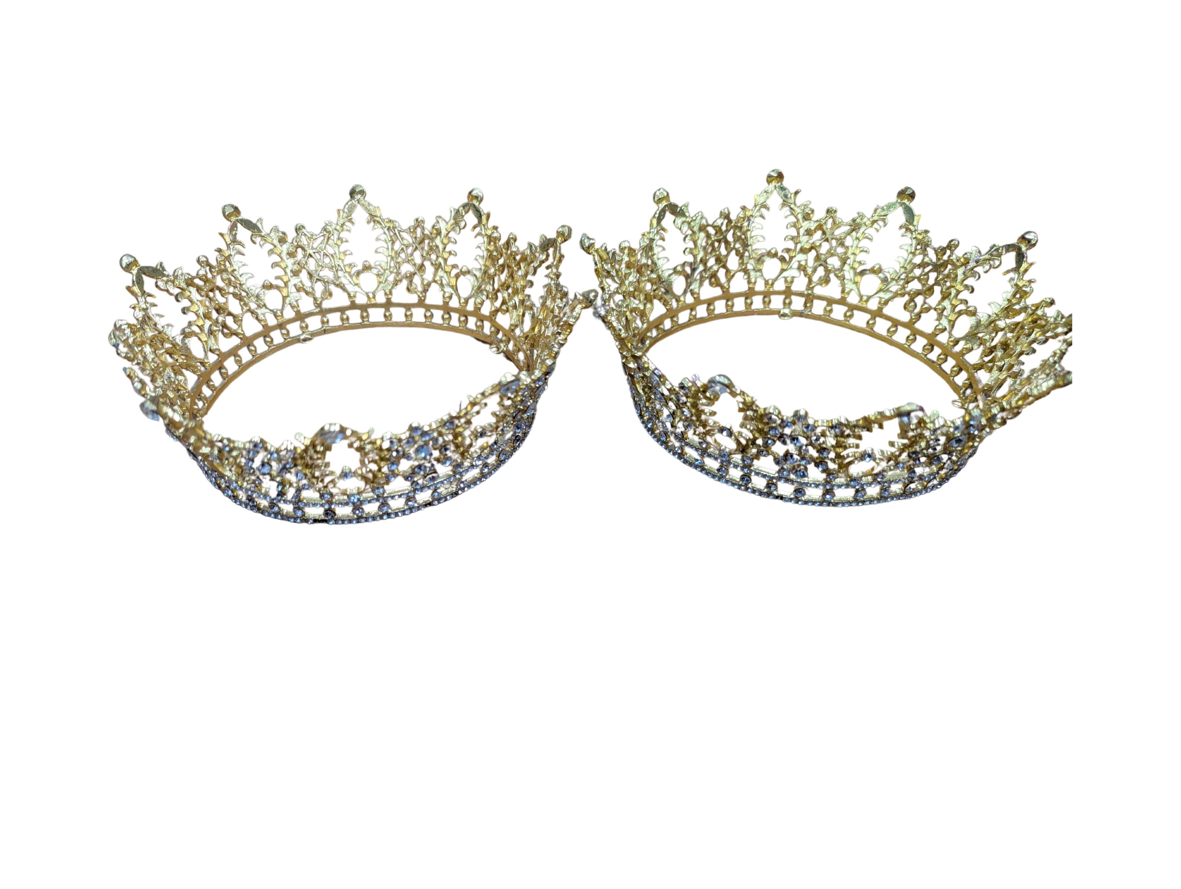 Gold Crowns with Silver Gems – The Dance Spot