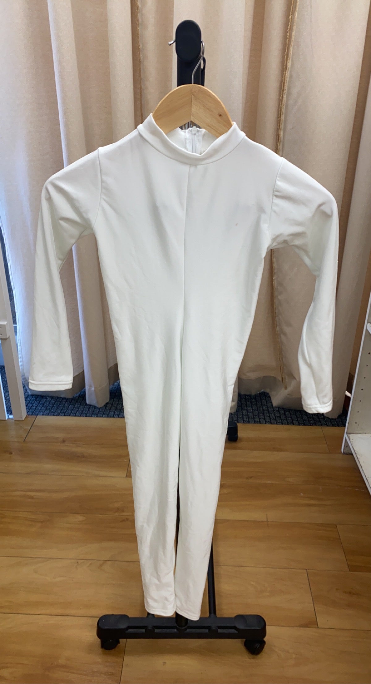 White Long-Sleeve Unitard Junior – The Dance Spot
